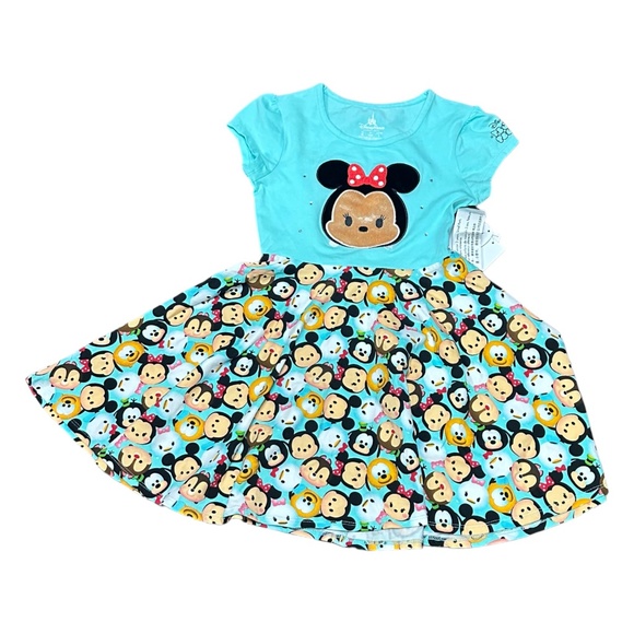 Disney | Dresses | Disney Parks Girls Tsum Tsum Skater Dress M | Poshmark